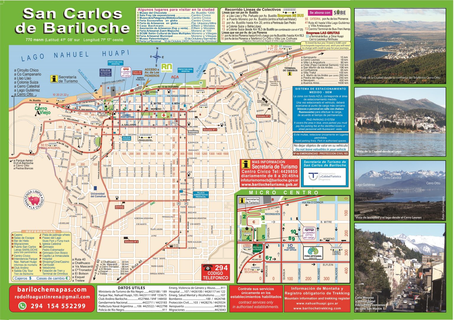 Mapas turísticos - Municipalidad de Bariloche