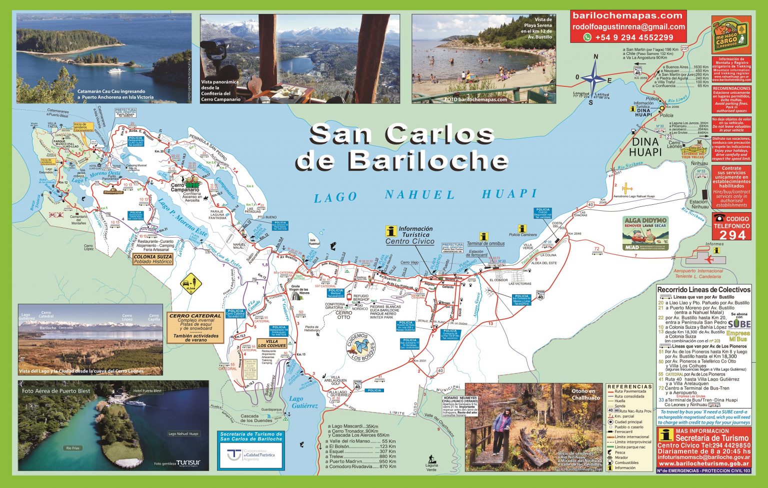 Mapas turísticos - Municipalidad de Bariloche